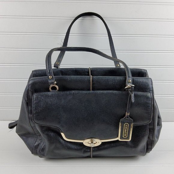 Coach | Bags | Coach Madison Textured Leather Large Madeline Satchel ...